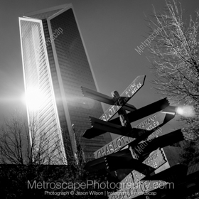 Black & White Photography Print of The Downtown Charlotte Skyline
