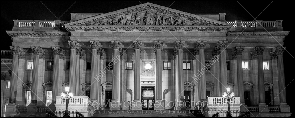 The Senate Side of the US Capitol Building black and white Photography