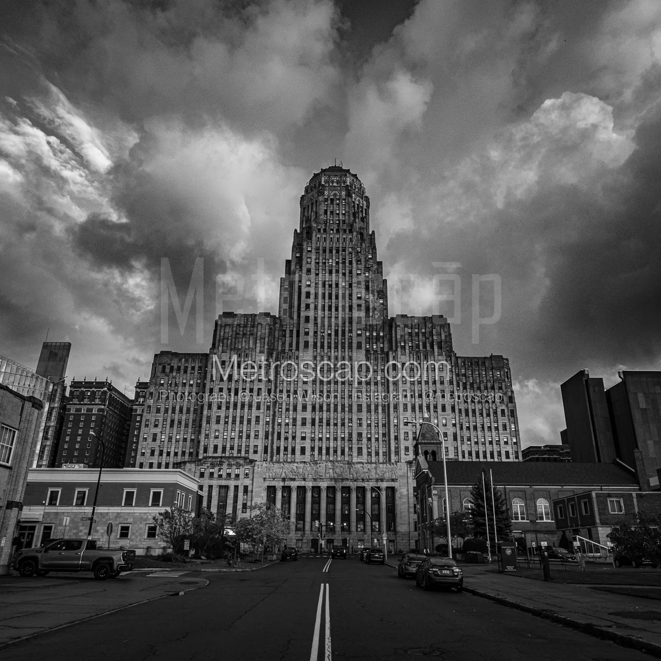 Buffalo Images Black and White: Buffalo City Hall Building