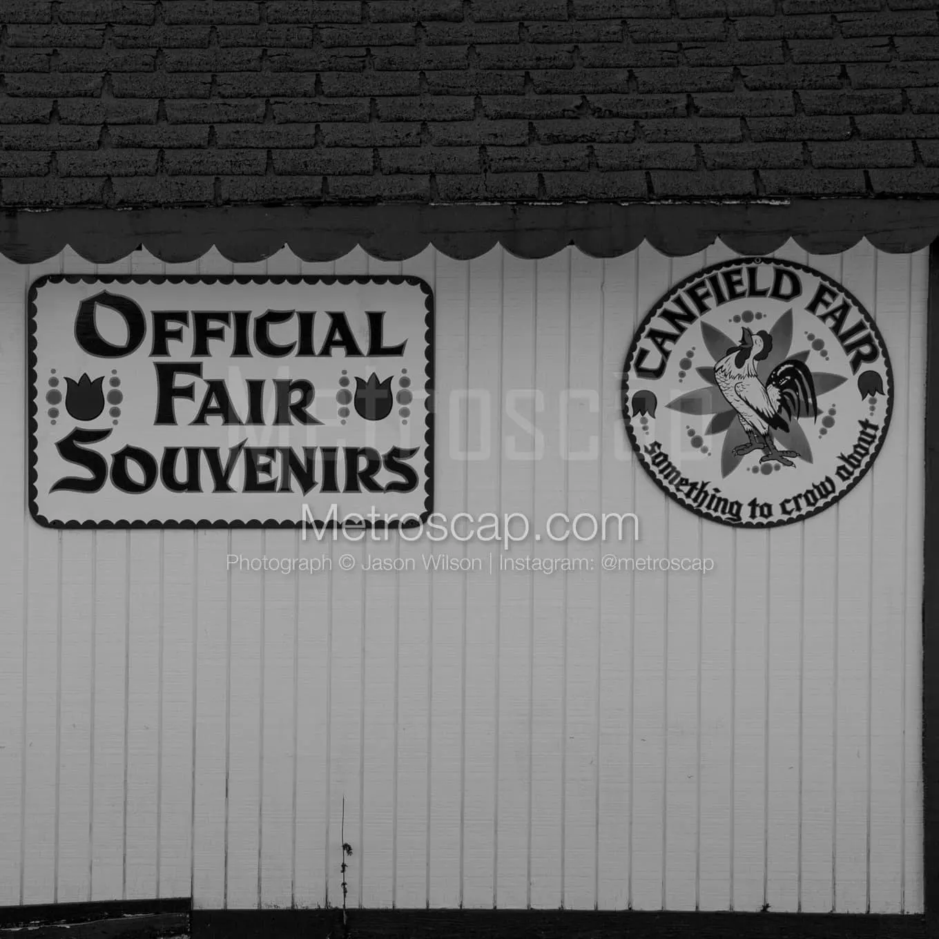 Official Canfield Fair Souvenirs Black and White