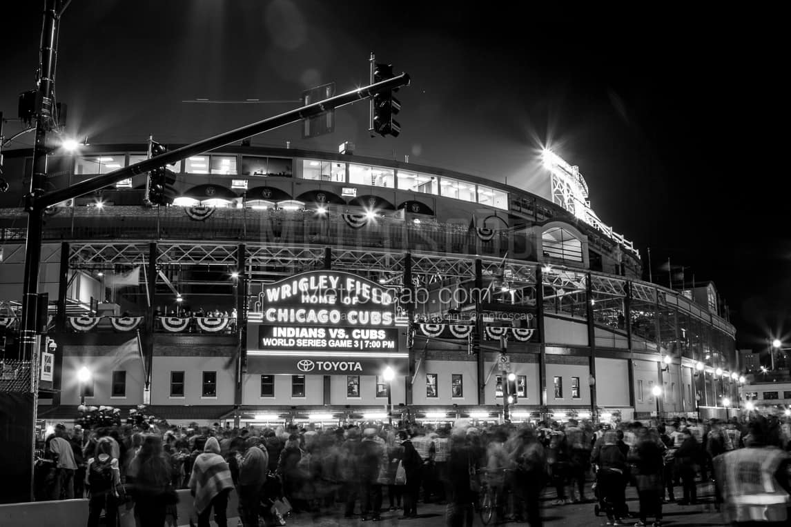 The First World Series Game at Wrigley Field in 71 Years black and ...