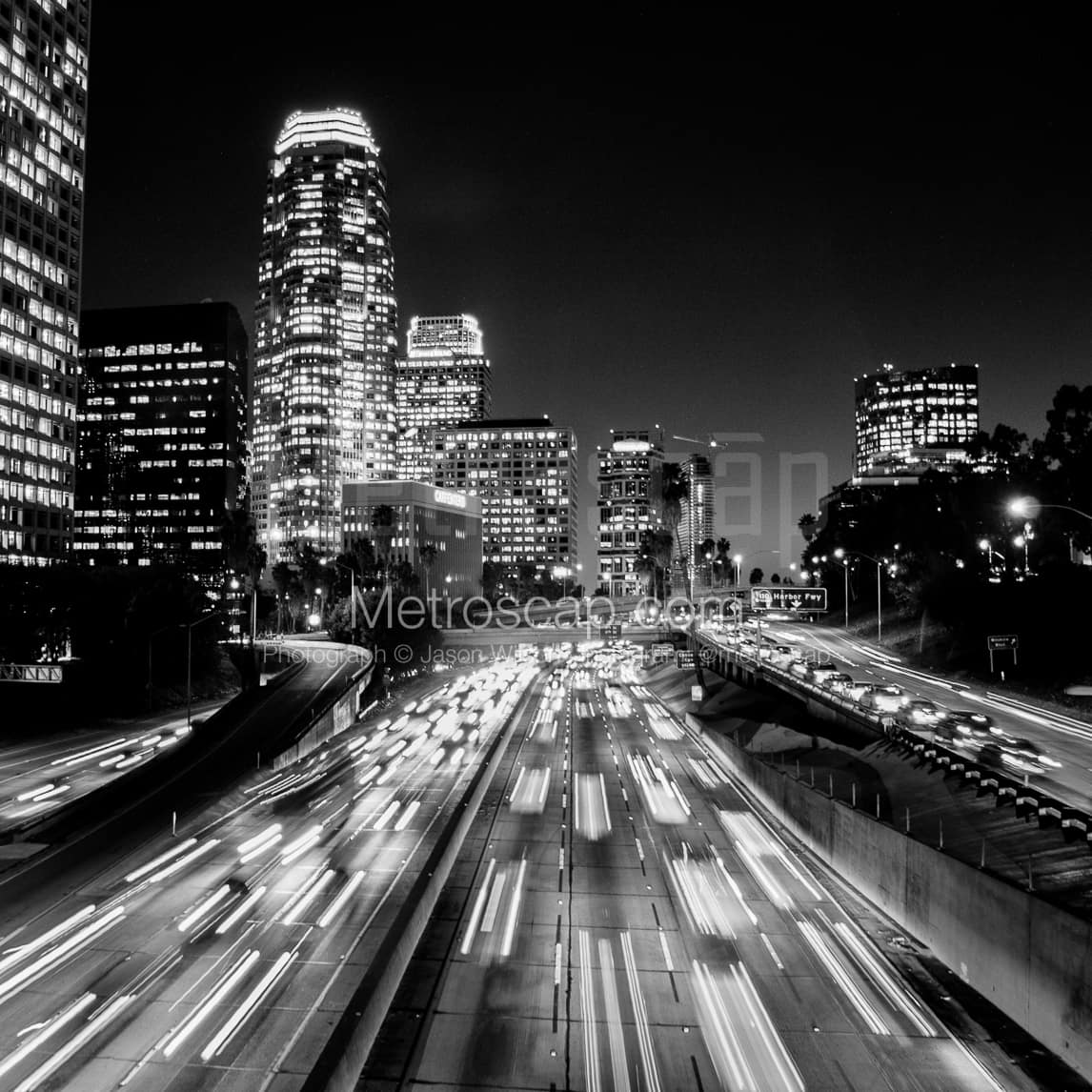 Downtown La Black and White Photos