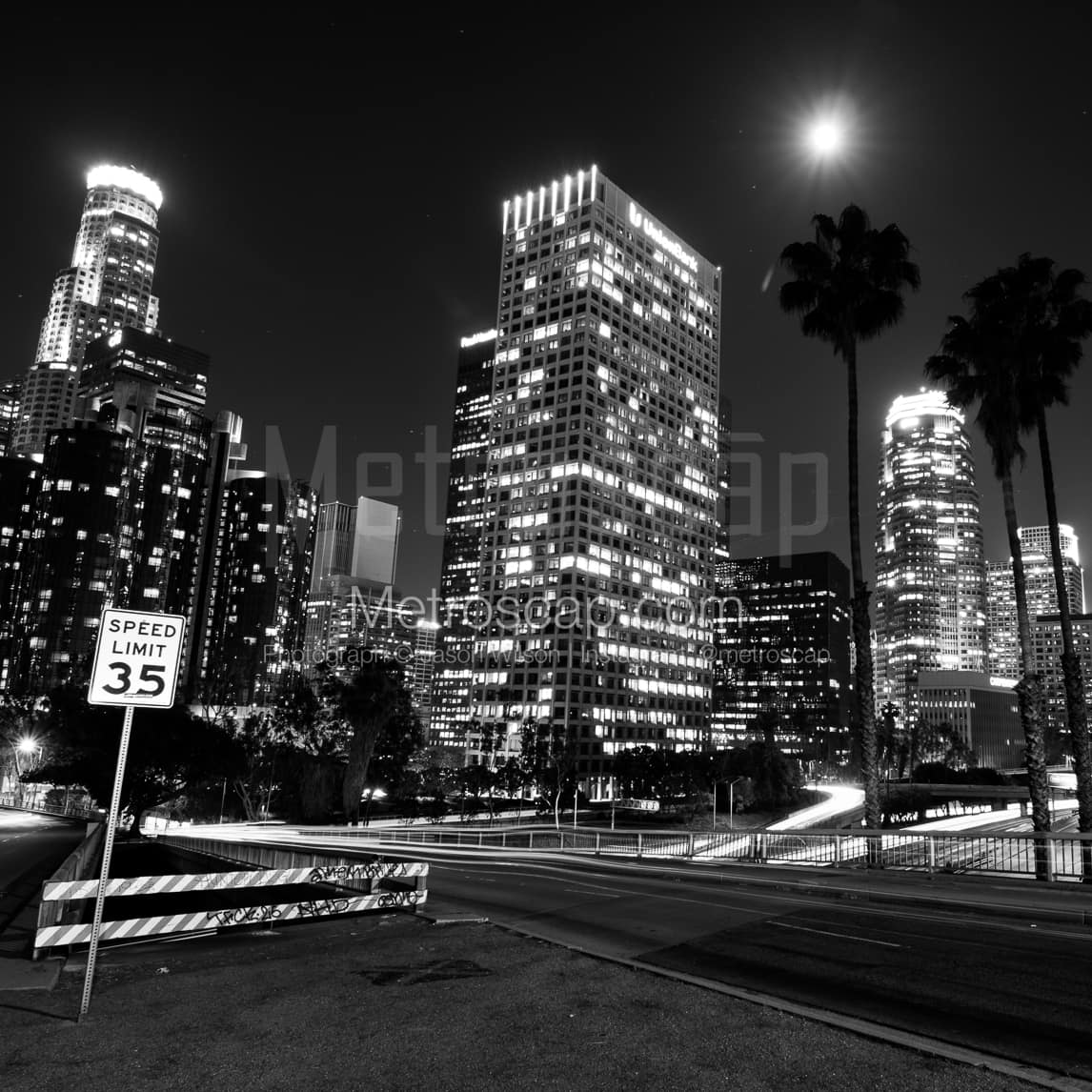 Downtown La Black and White Photos