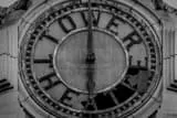 Los Angeles Photography Black and White: The Tower Theatre Clock