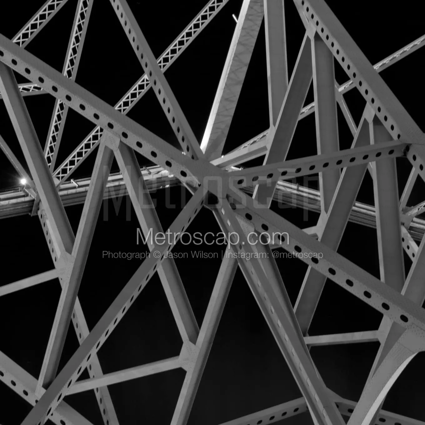 New Orleans Photos Black and White: Support Beams on the Ponchartrain ...