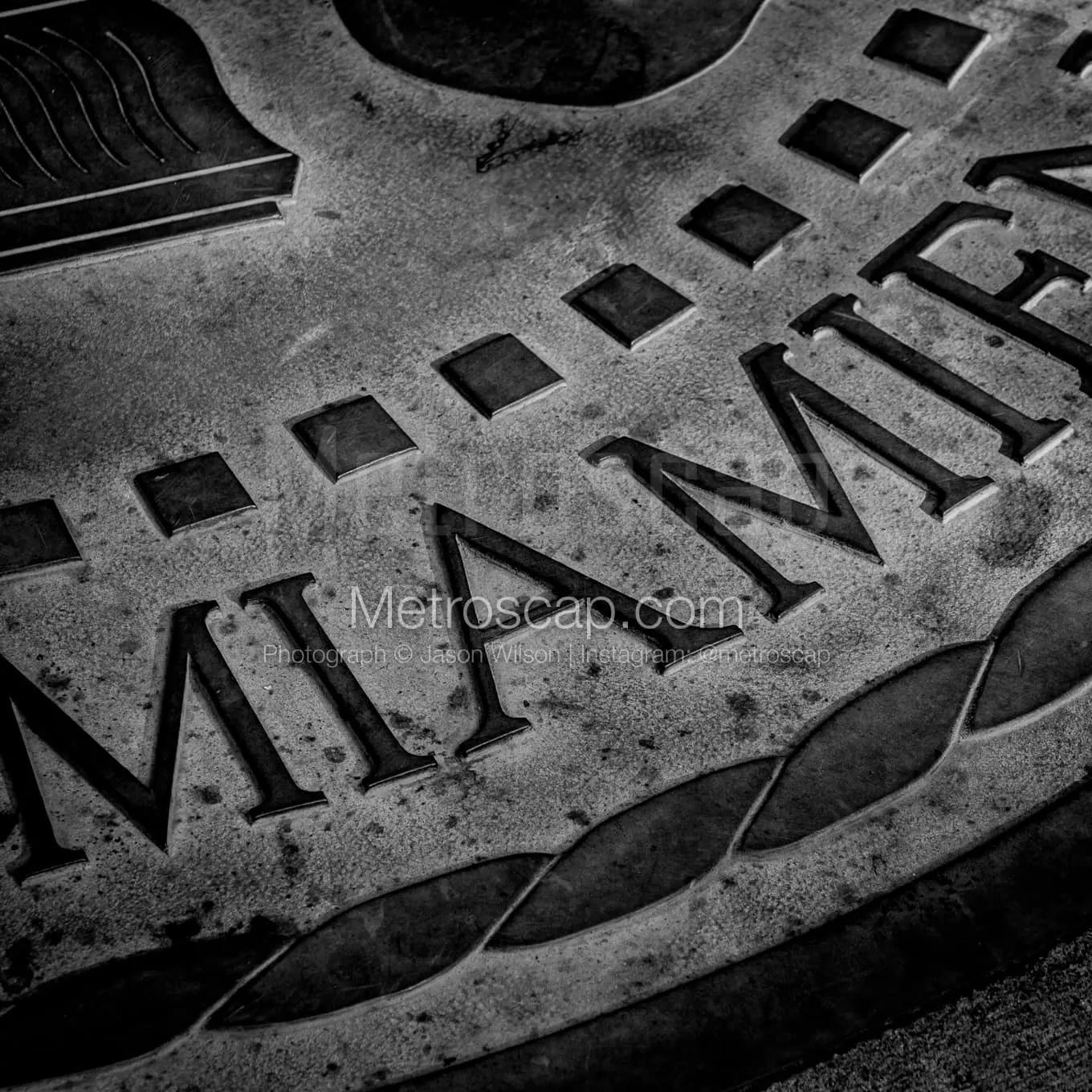 Miami University Seal Black and White