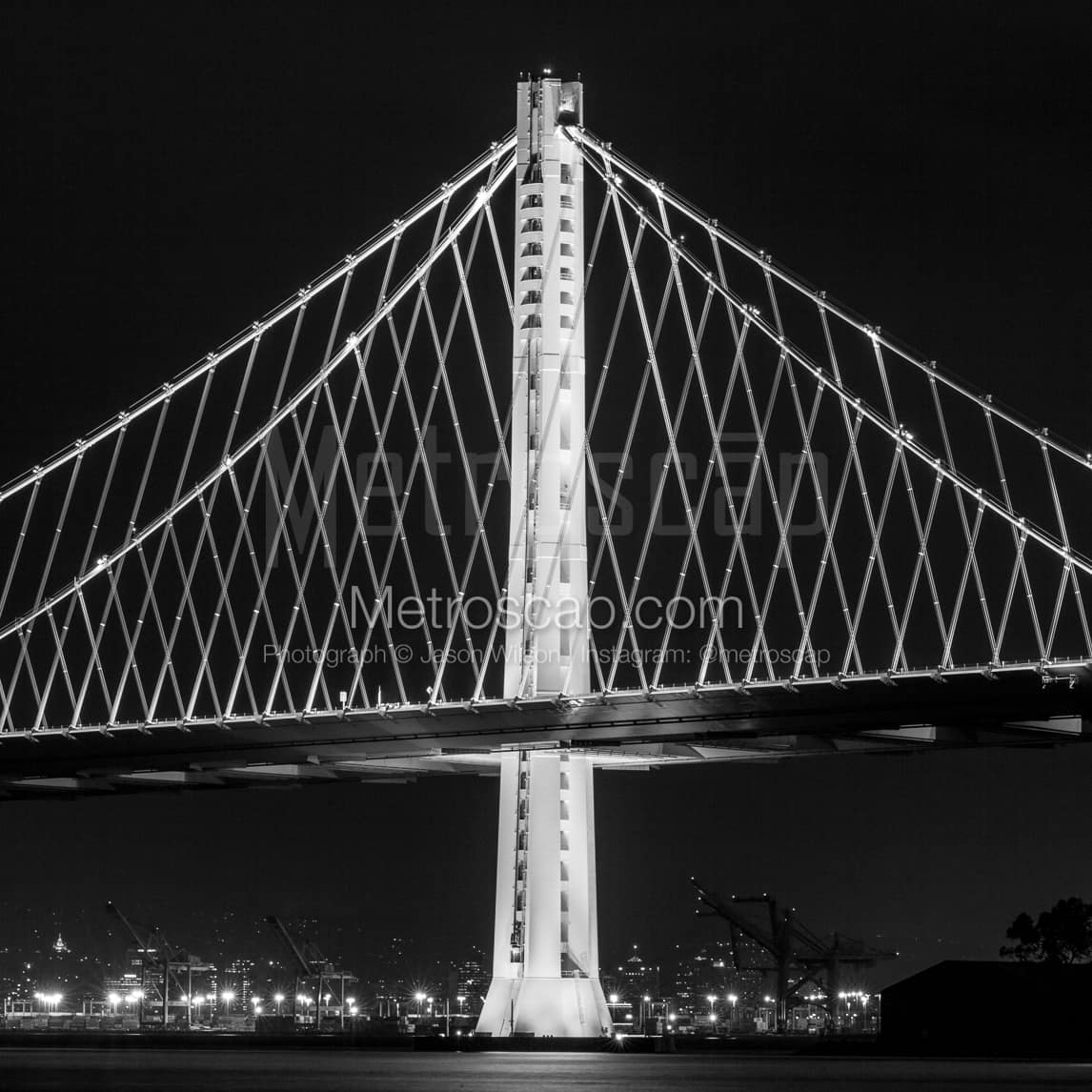 New Sf Bay Bridge Black and White Photos