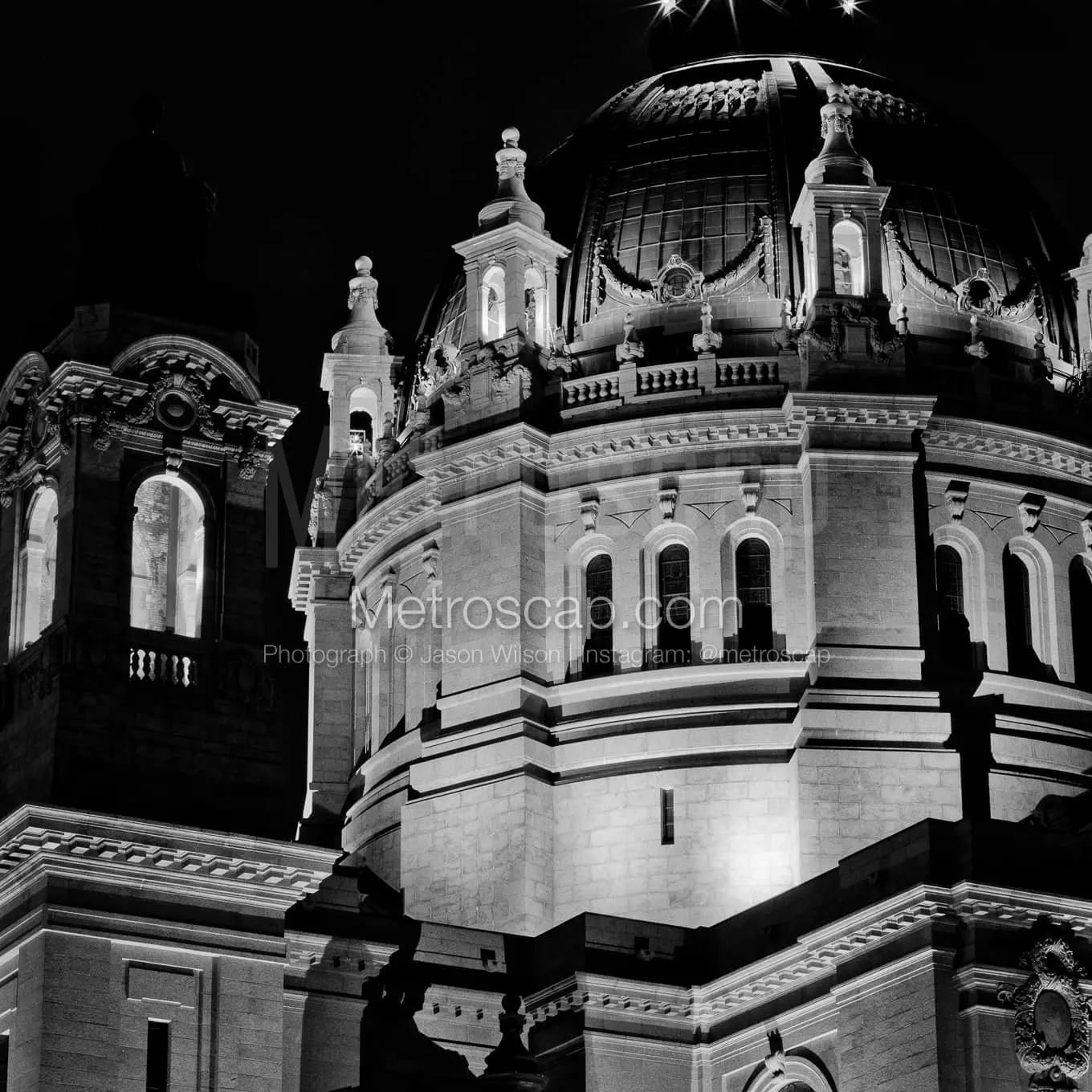 St Paul Photos Black and White: The Rotunda of the St. Paul Cathedral